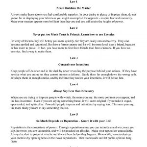 48 Laws Of Power List Pdf | amulette