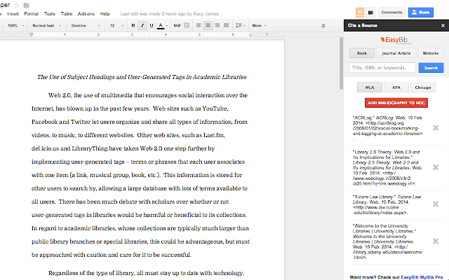 Automatic Mla Citation | amulette