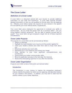 Cover Letter Definition | amulette