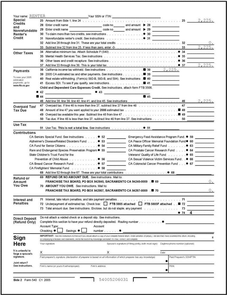 Form 540 Ca Amulette form-540-ca-amulette