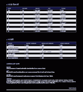 Gap Size Chart | amulette
