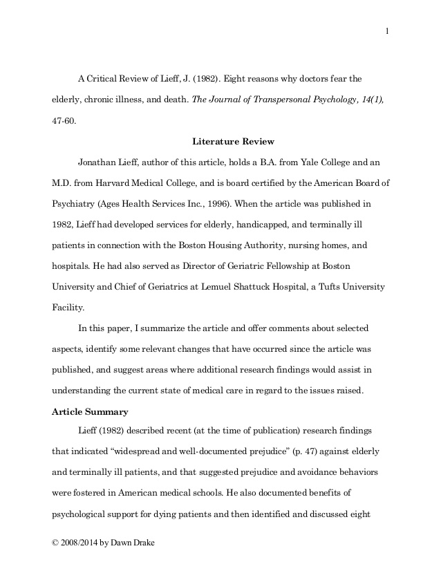 Journal Article Review Template Amulette