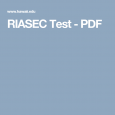 Riasec Test Pdf | amulette