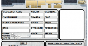 Rifts Character Sheet | amulette