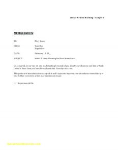 Sample Warning Letter To Employee For Tardiness | amulette
