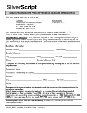 Silver Scripts Prior Auth Form | amulette