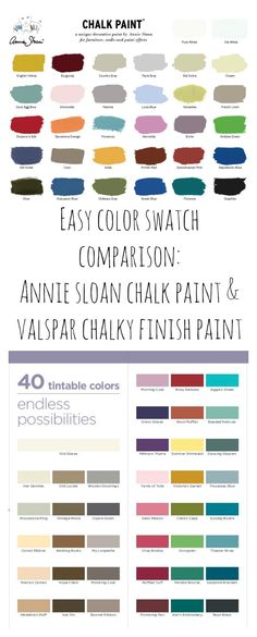 Valspar Chalk Paint Color Chart | amulette