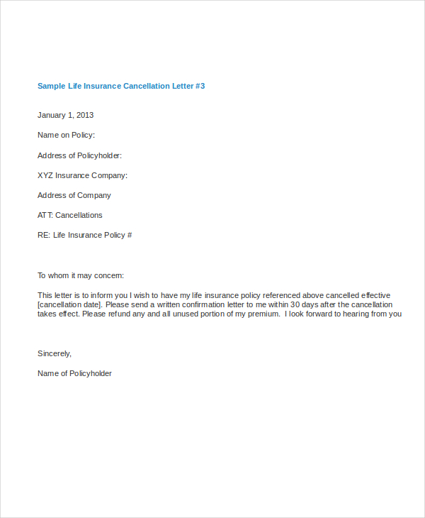 Cancel Insurance Letter Amulette Cancel Insurance Letter Amulette