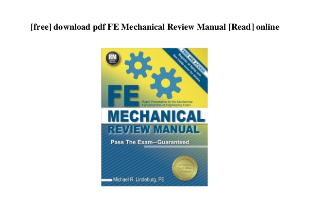 Fe Mechanical Review Manual Pdf Free | amulette