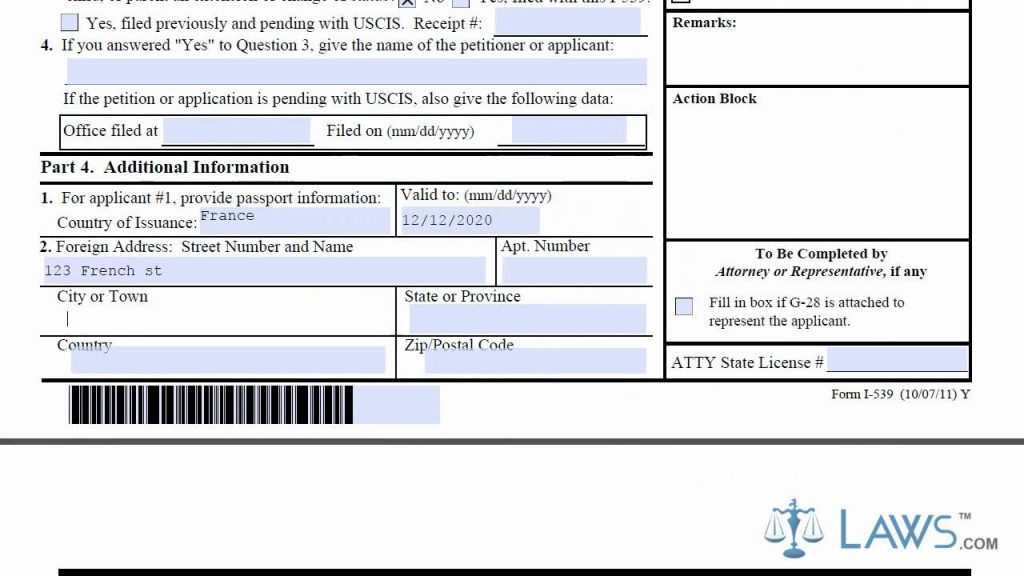 I 539 Form Download | amulette