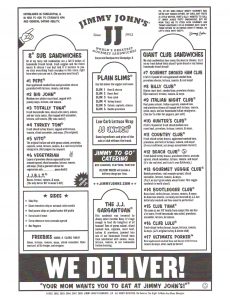Jimmy Johns Pdf Menu | amulette