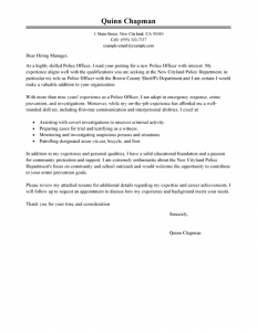Law Enforcement Cover Letter Examples | amulette