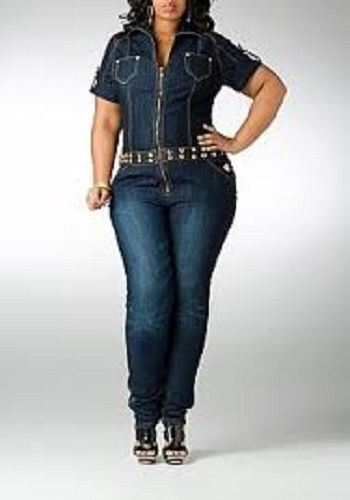 Plus Size Denim Jumpers | amulette