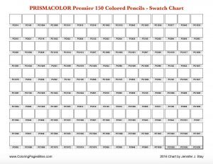 Prismacolor Pencil Color Chart 150 | amulette