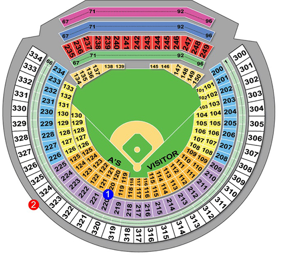 Seating Chart Oakland Coliseum | amulette