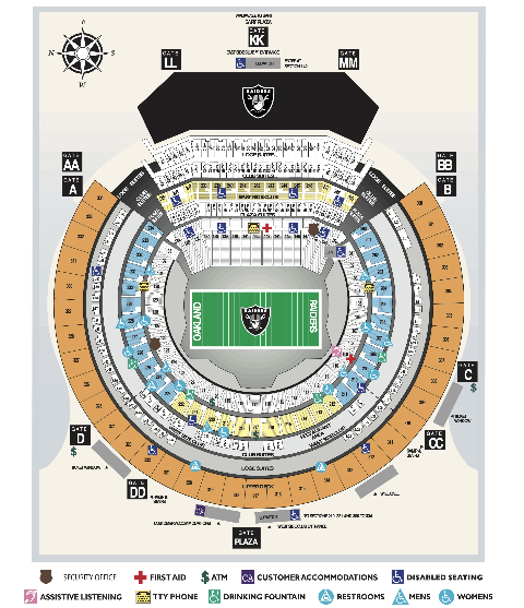Seating Chart Oakland Coliseum | amulette