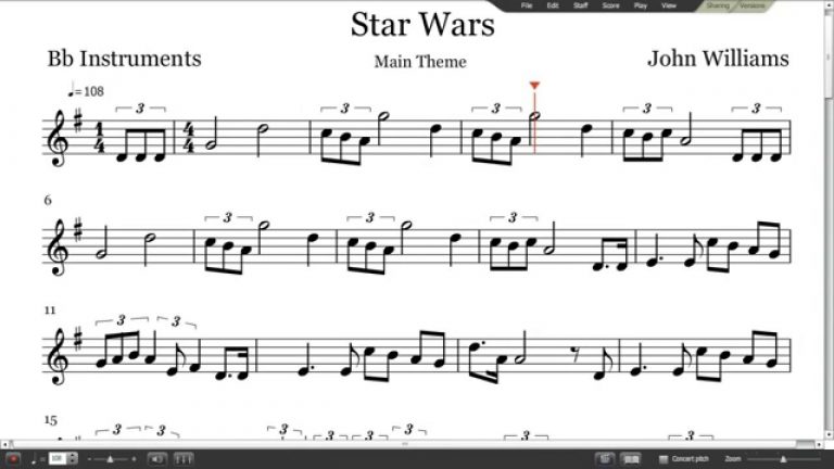 Star Wars Theme Song Clarinet Sheet Music | amulette