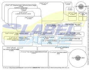 Sticker Sizes Chart | amulette