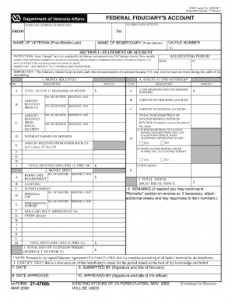 Va Fiduciary Form 21 4706b | amulette