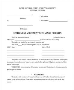 Visitation Agreement Template | amulette