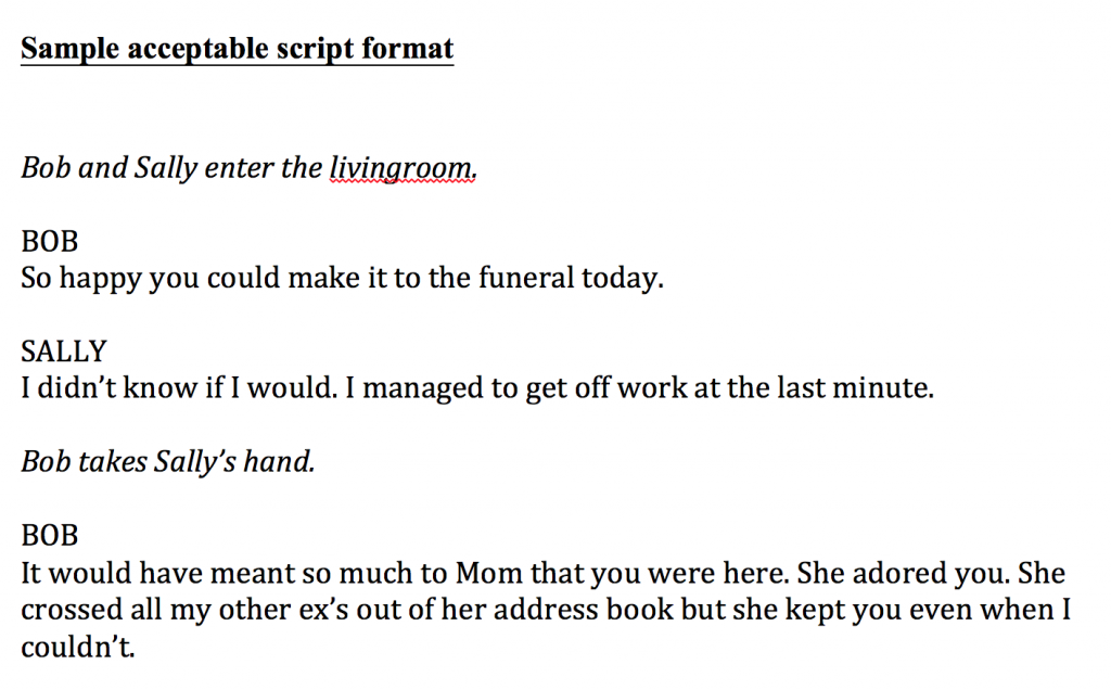 Writing A Play Format | amulette